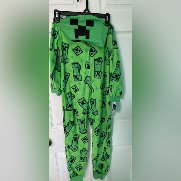 Minecraft | Pajamas | Minecraft Boys Size 12 Hooded Costume Soft Fleece ...